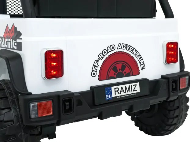 Elektrické autíčko Jeep BEAST 4x4 bílé