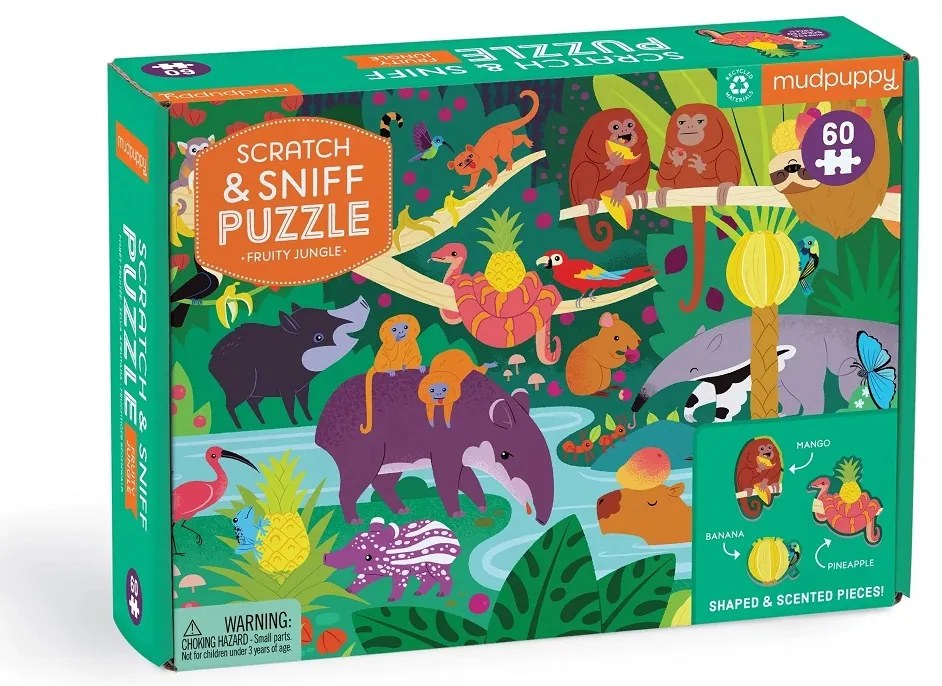 Mudpuppy Puzzle Ovocná džungle s vůní 60 dílků