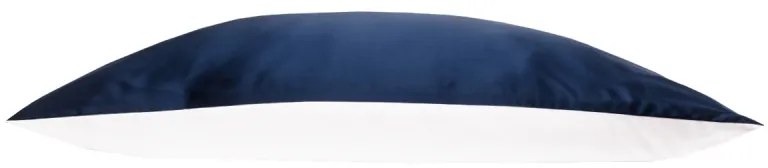 Hedvábný povlak na polštář tmavě modrý se spodní stranou z...50x75cm spodní strana: polyester