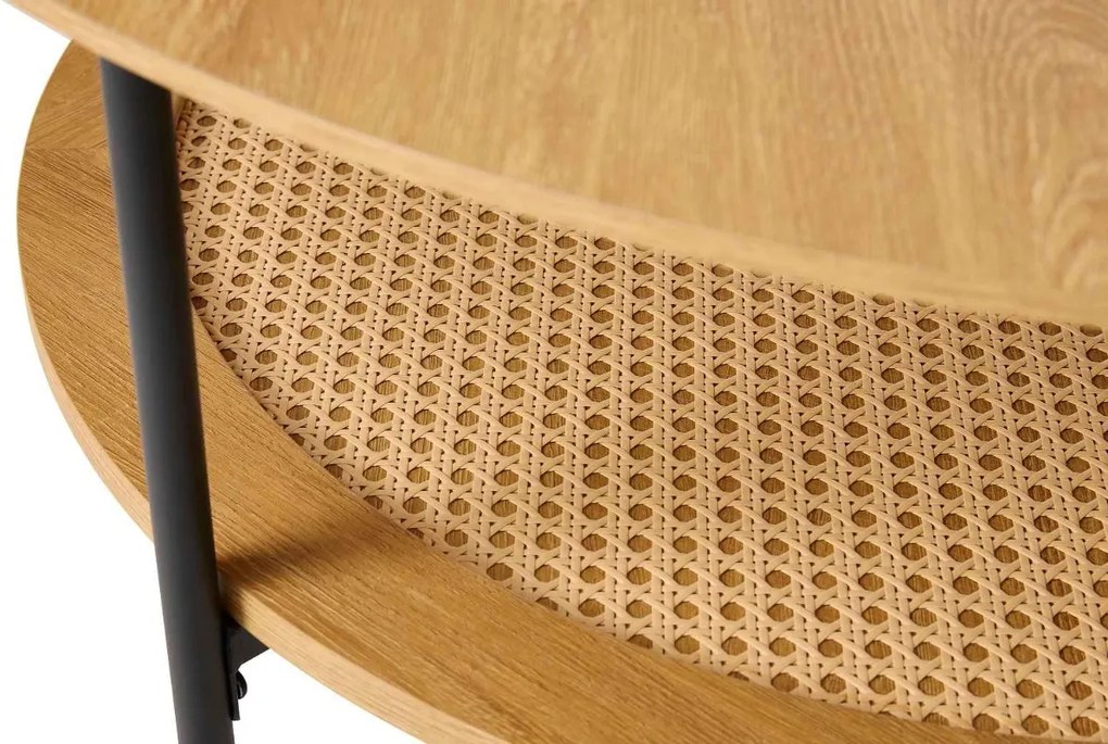 Designový konferenční stolek Lakshmana 80 cm přírodní dub