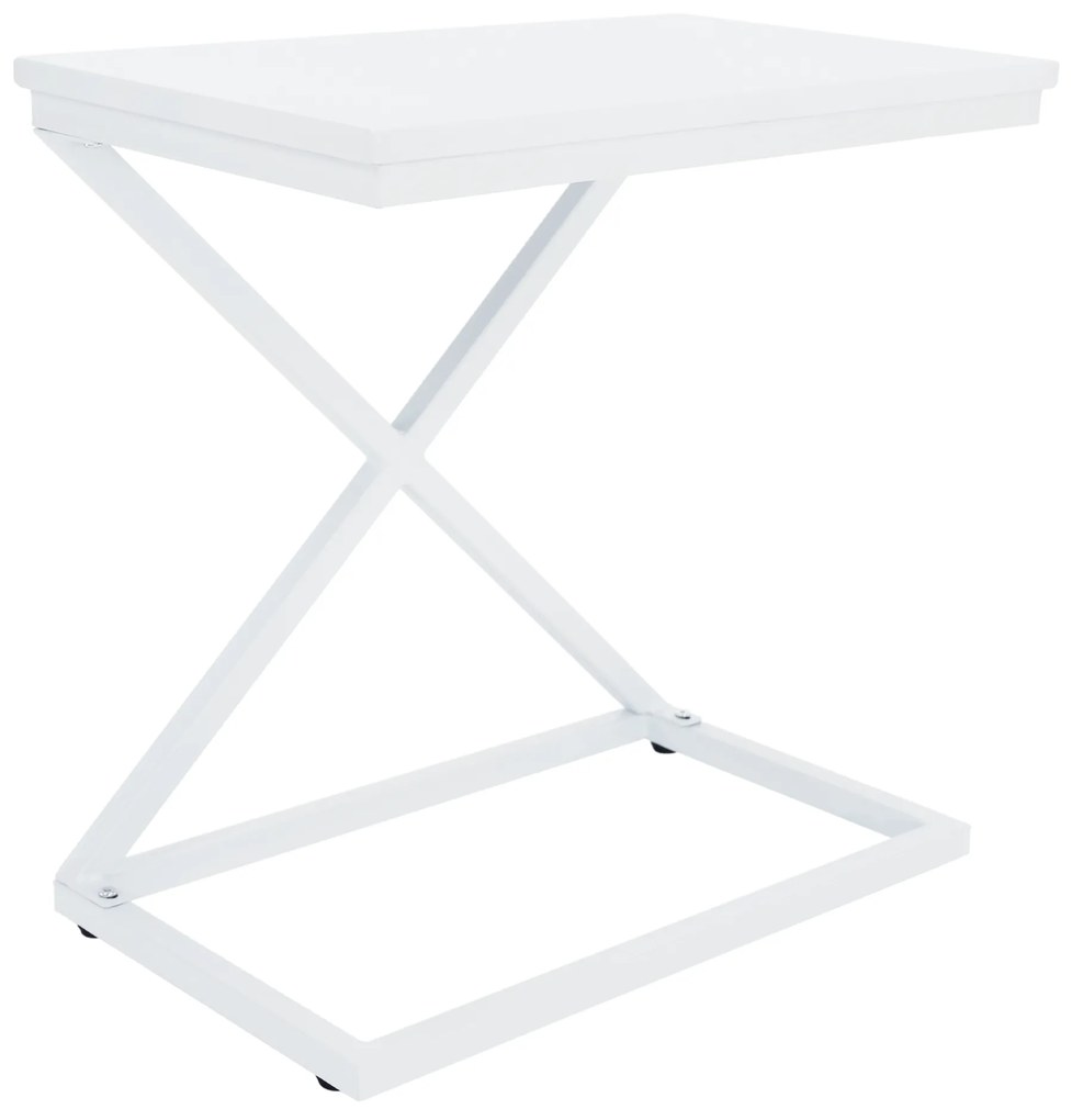 Bílý příruční stolek Cabite