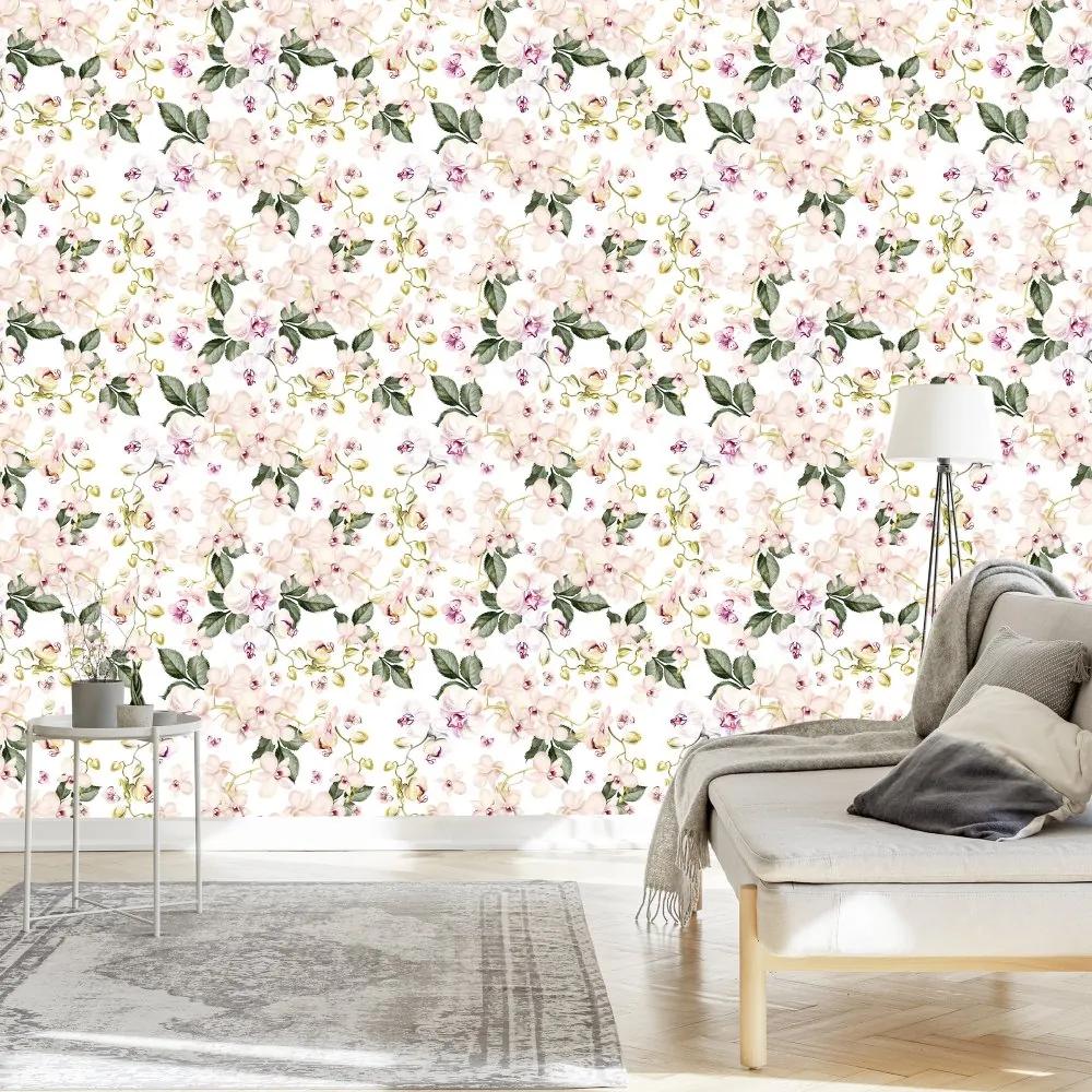 Tapeta Na Zeď Orchidej Květiny Orchidej Příroda Pro Obývací Pokoj Vliesová tapeta 53x1000