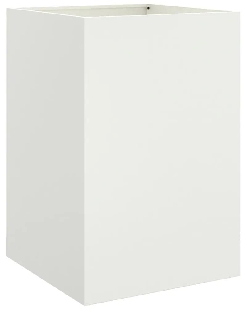 Truhlík bílý 52 x 48 x 75 cm ocel válcovaná za studena - Default Title