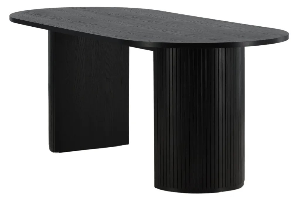 Jídelní stůl Bianca, černý, 90x200