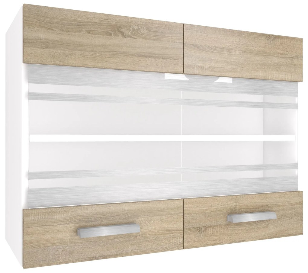 Kuchyňská skříňka Belini horní 80 cm dub sonoma  TOR SGW80/2/WT/DS/0/T