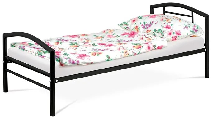 Autronic Kovová jednolůžková postel BED-1900 Barva: Černá lesk