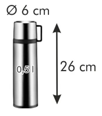 TESCOMA Termoska s hrníčkem CONSTANT 0,5 l, nerez