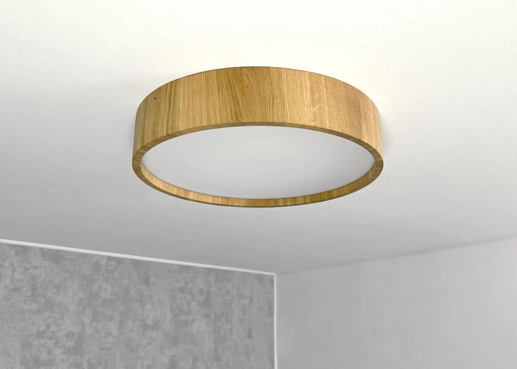 Světlo z dubu 40W, výroba v ČR, stropní svítidlo TURNN 40W, vyrobené ručně z dubového dřeva Neutrální bílá 4000 K