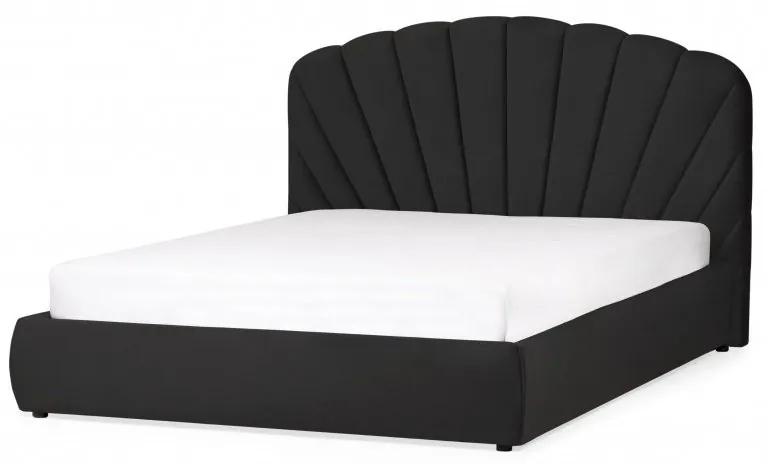 Hector Čalouněná postel Sara 180x200 cm černá