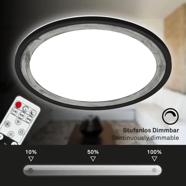 Brilo - LED Stmívatelné stropní svítidlo SLIM LED/22W/230V 2700-6500K + DO