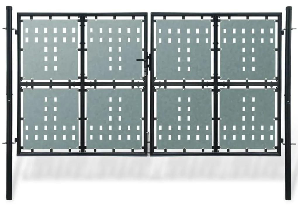 Černá jednokřídlá plotová brána 300 x 225 cm - Default Title