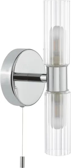 Där Lighting BOL0950 - Koupelnová nástěnná lampa BOLTON 2xG9/5W/230V IP44 chrom