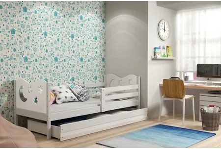 Dětská postel MIKO 190x80 cm Bílá Bílá
