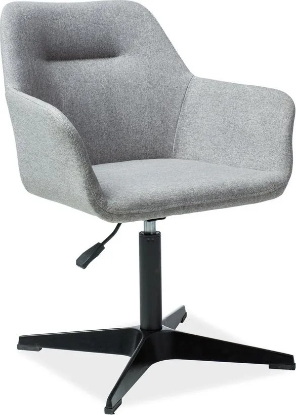 Casarredo Jídelní čalouněná židle KUBO šedá