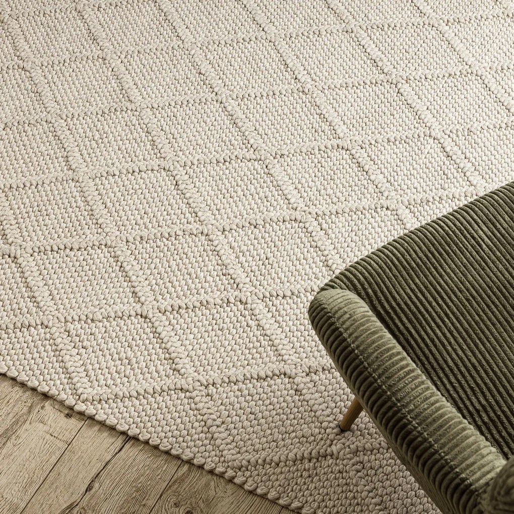 Dywany Łuszczów, Kusový koberec Tahar 99001B cream, 120x180, bílá, ložnice