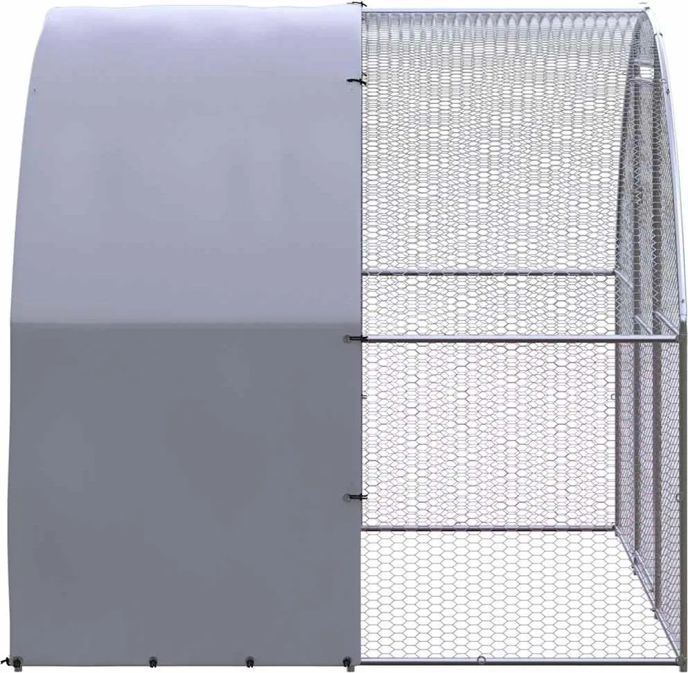 Venkovní klec pro kuřata 3 x 2 x 2 m pozinkovaná ocel 3095472