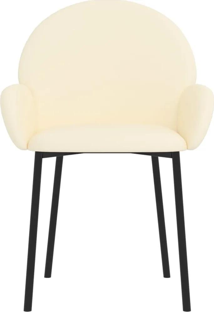 vidaXL Jídelní židle 2 ks umělá kůže [344759] Barva: cappuccino