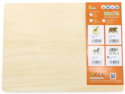 Dřevěné puzzle s úchyty Viga 44608 Kráva