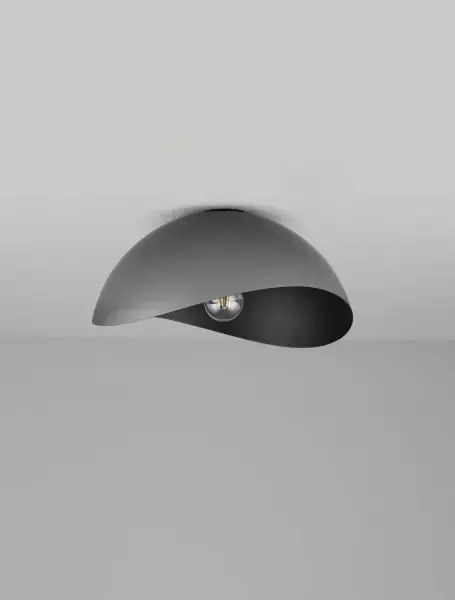 LED černá designová stropní svítilna Opsi 40