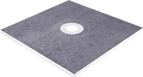 Vodotěsná sprchová souprava Vanička 121,9 × 121,9 cm s centrálním odtokem z PVC