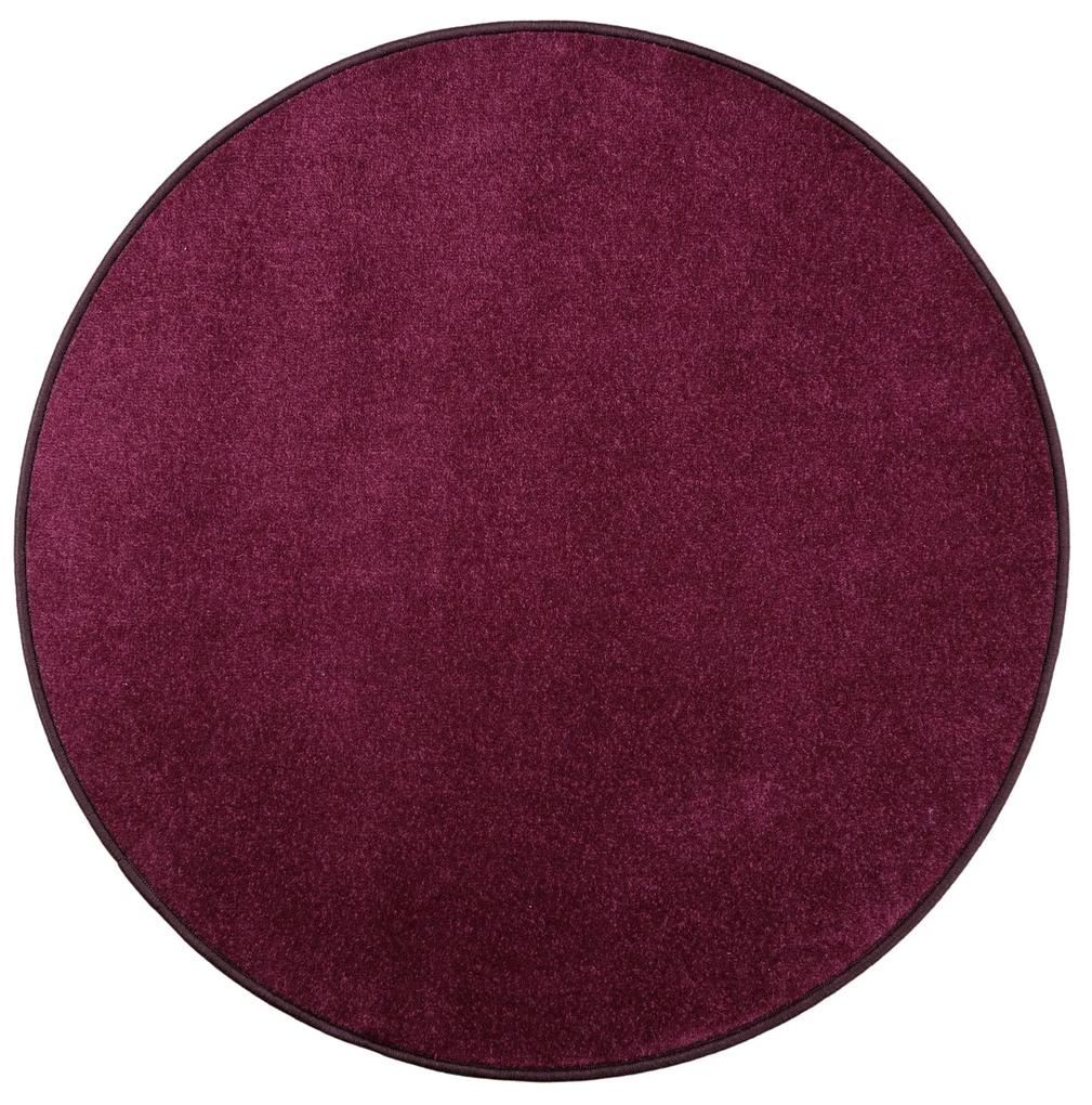Vopi koberce Kusový koberec Eton fialový 48 kruh - 80x80 (průměr) kruh cm