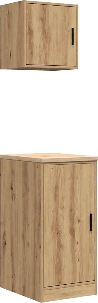 Garážové skříně 2 ks dub artisan kompozitní dřevo 3328304