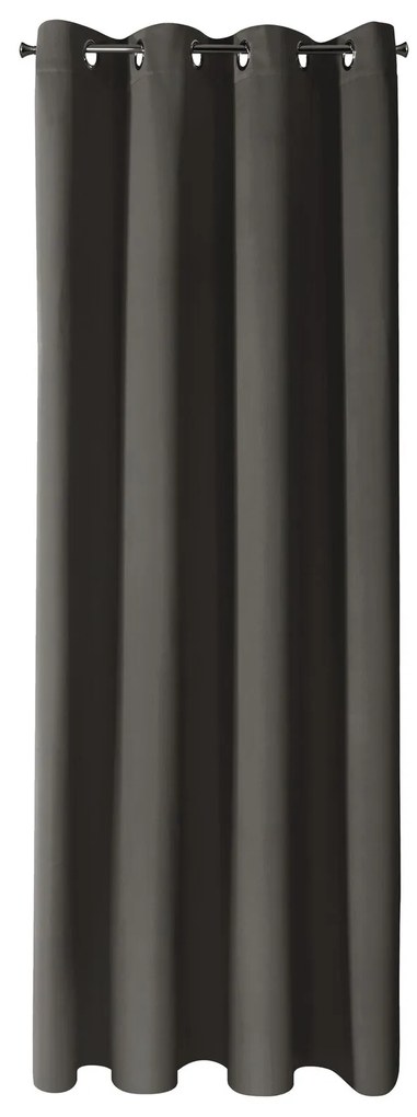 ZATEMŇOVACÍ ZÁVĚS NA KROUŽCÍCH BLACKOUT 135X250 CM TMAVĚHNĚDÁ