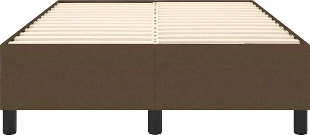 Rám postele s boxspringem tmavě hnědá 120 x 200 cm textil 3120849