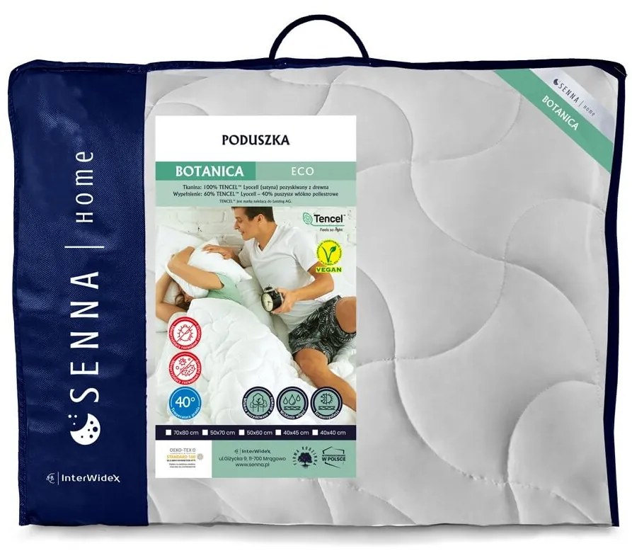 Inter-Widex Botanica TENCEL luxusní prošívaný polštář 50x60