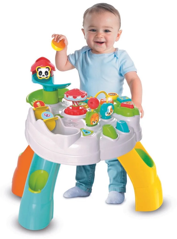 Clementoni Baby Hrací stolek s kostkami a zvířátky