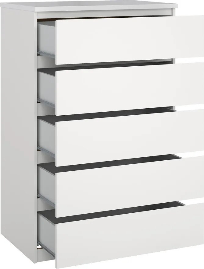 Bílá komoda 77x121x50 cm Naia – Tvilum