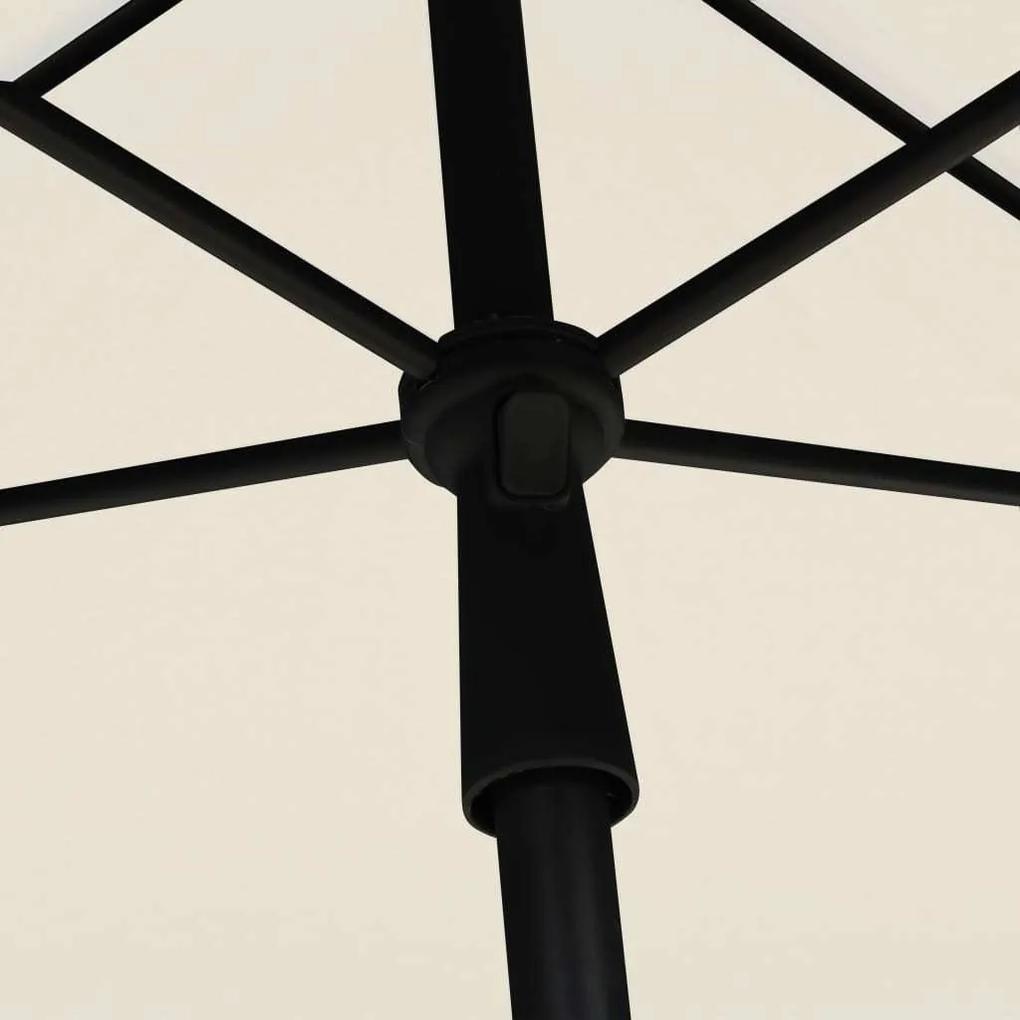 vidaXL Zahradní slunečník s tyčí 210 x 140 cm [315543] Barva: taupe