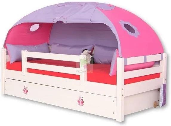 Dětská postel - jednolůžko DOMINO D901 - RF, masiv smrk - bílá DOMESTAV
