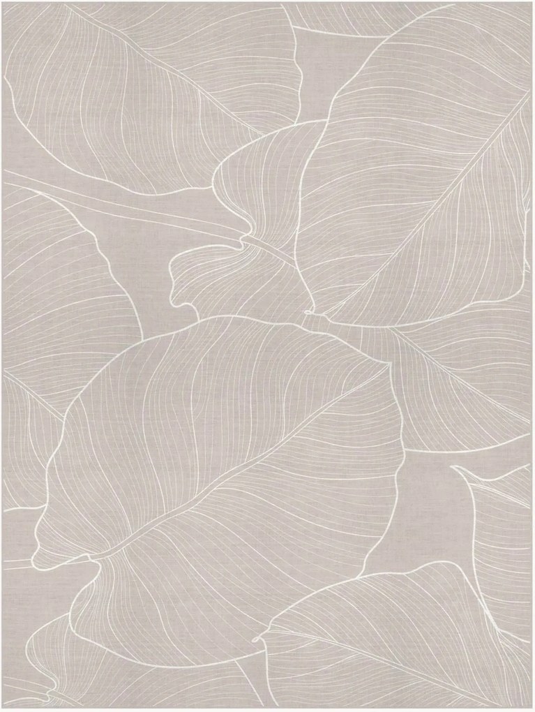 Vinylová rohožka's protiskluzovou vrstvou Hojas Beige