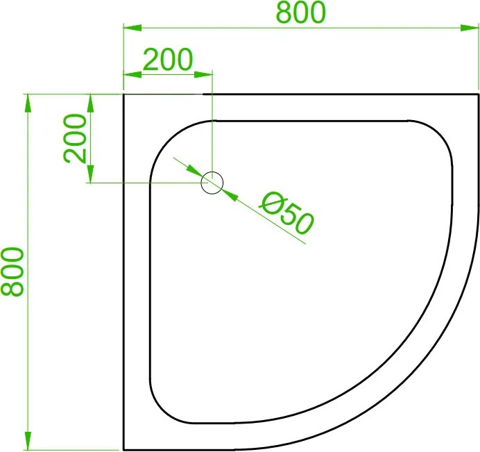 BPS-koupelny Hydromasážní box HYD-Porto 01A 80x80 cm černá/transparent