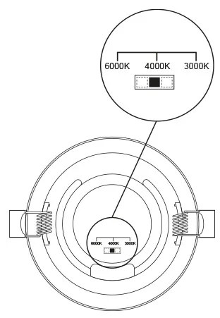 PANLUX Kulaté podhledové LED svítidlo DOWNLIGHT CCT ROUND IP44 24W bílý