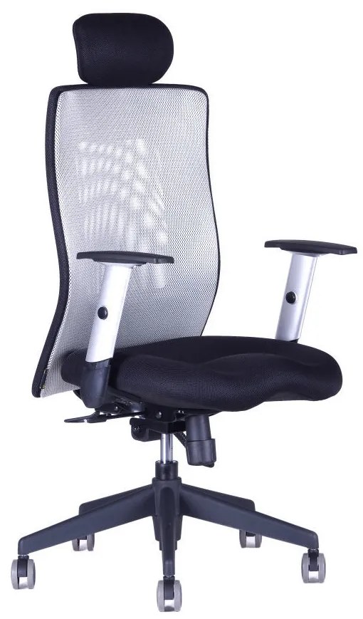 Office Pro Kancelářská židle CALYPSO XL SP4 - s podhlavníkem, 12A11, světle šedá