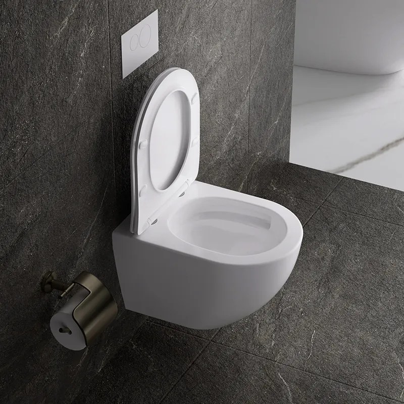 BPS-koupelny Závěsná WC mísa se SoftClose sedátkem HYD-4194, bílá