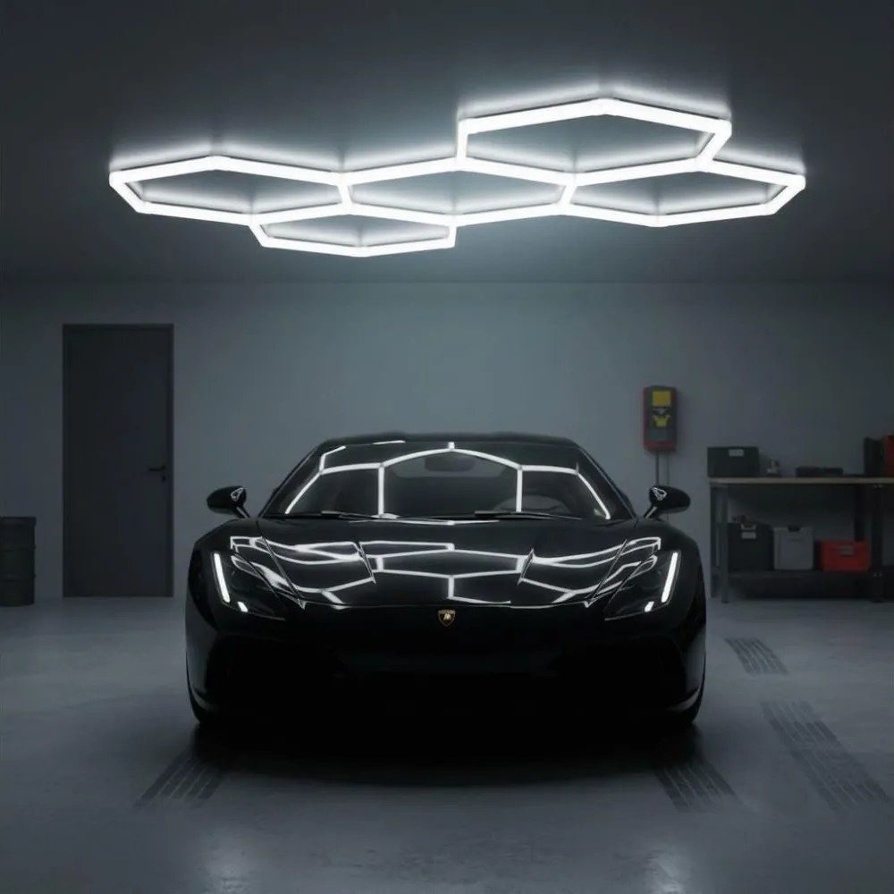 LED Stropní svítidlo HEXLINE LED/216W/230V 6500K 208x300 cm bílá