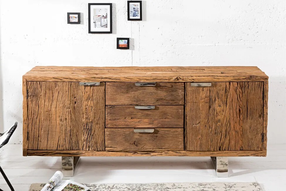 Designová komoda z masivu Euphoria Barracuda Teak 160cm