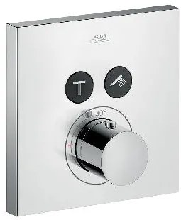 Axor ShowerSelect - Termostat pod omítku pro 2 spotřebiče, chrom 36715000
