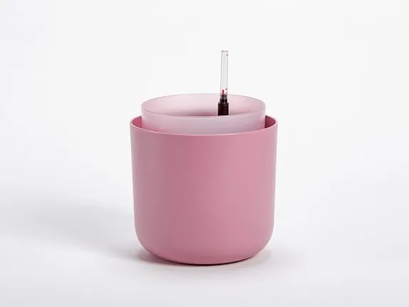 Samozavlažovací květináč Tolita růžová 19 cm