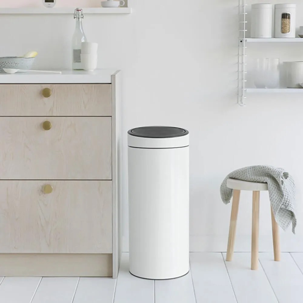 Brabantia Touch Bin NEW 30L Bílá