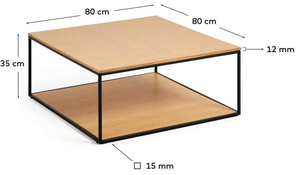 Konferenční stolek noya 80 x 80 cm dub MUZZA