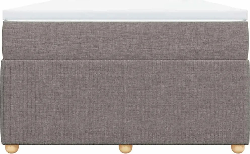 Box spring postel s matrací taupe 120x190 cm textil 3285557