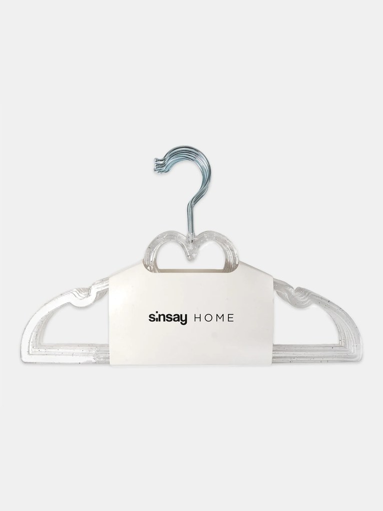 Sinsay - Ramínka s motivem srdce 10 pack - bílá