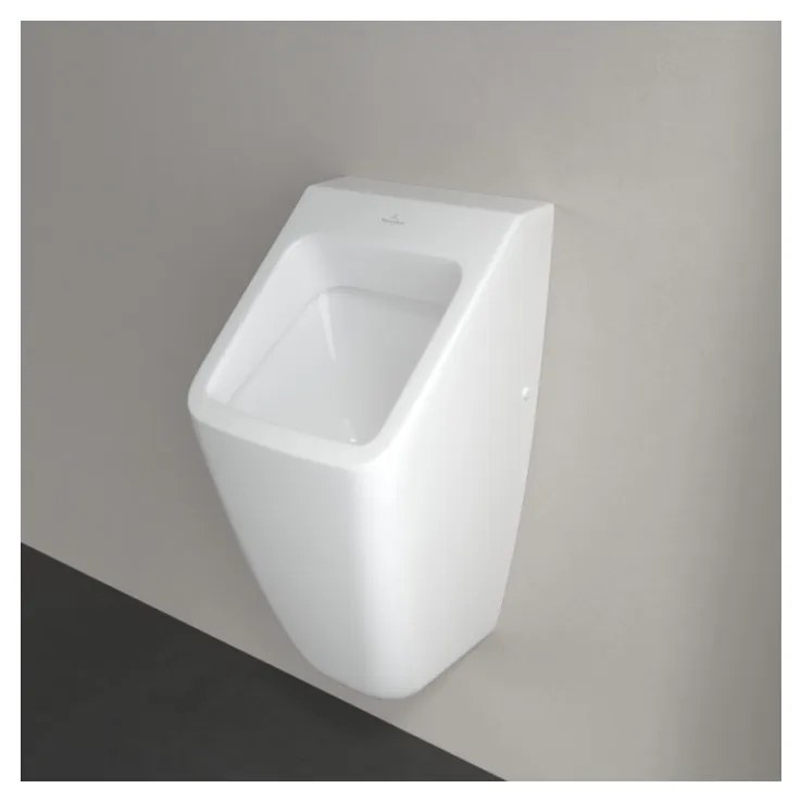 Villeroy & Boch Villeroy Boch ARCHITECTURA - Odsávací pisoár s cílovým objektem, 325x355 mm, přívod vody skrytý, bílá alpin 55870501