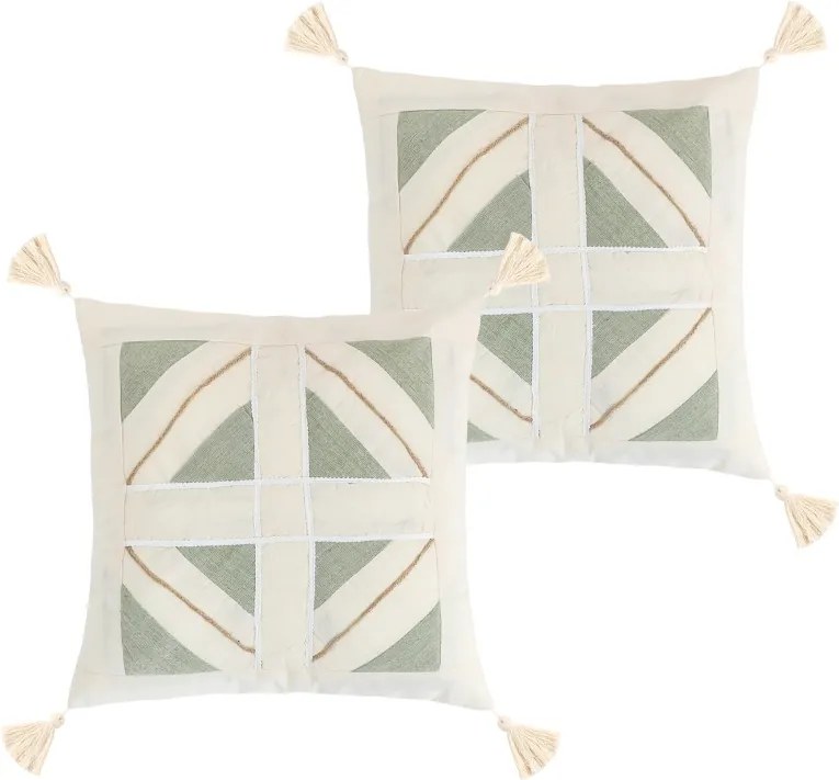 Bellatex Povláček PERU SET 2ks Béžová 40x40 cm