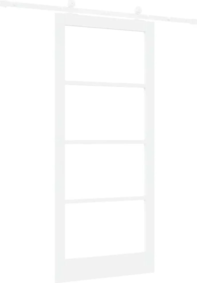 Posuvné dveře ORKDAL 93 x 211 cm Masivní borové dřevo a sklo 3332066