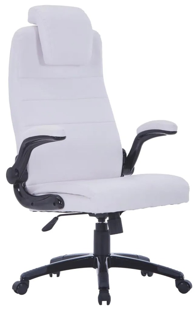 20090 vidaXL Kancelářská židle nastavitelná bílá umělá kůže